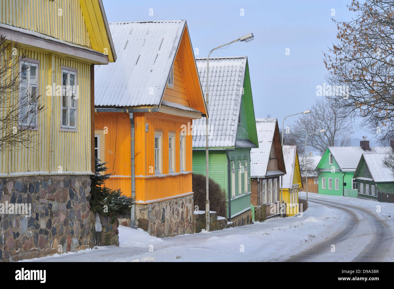 Traditional wooden houses of ethnic minority called Crimean Karaites or ...
