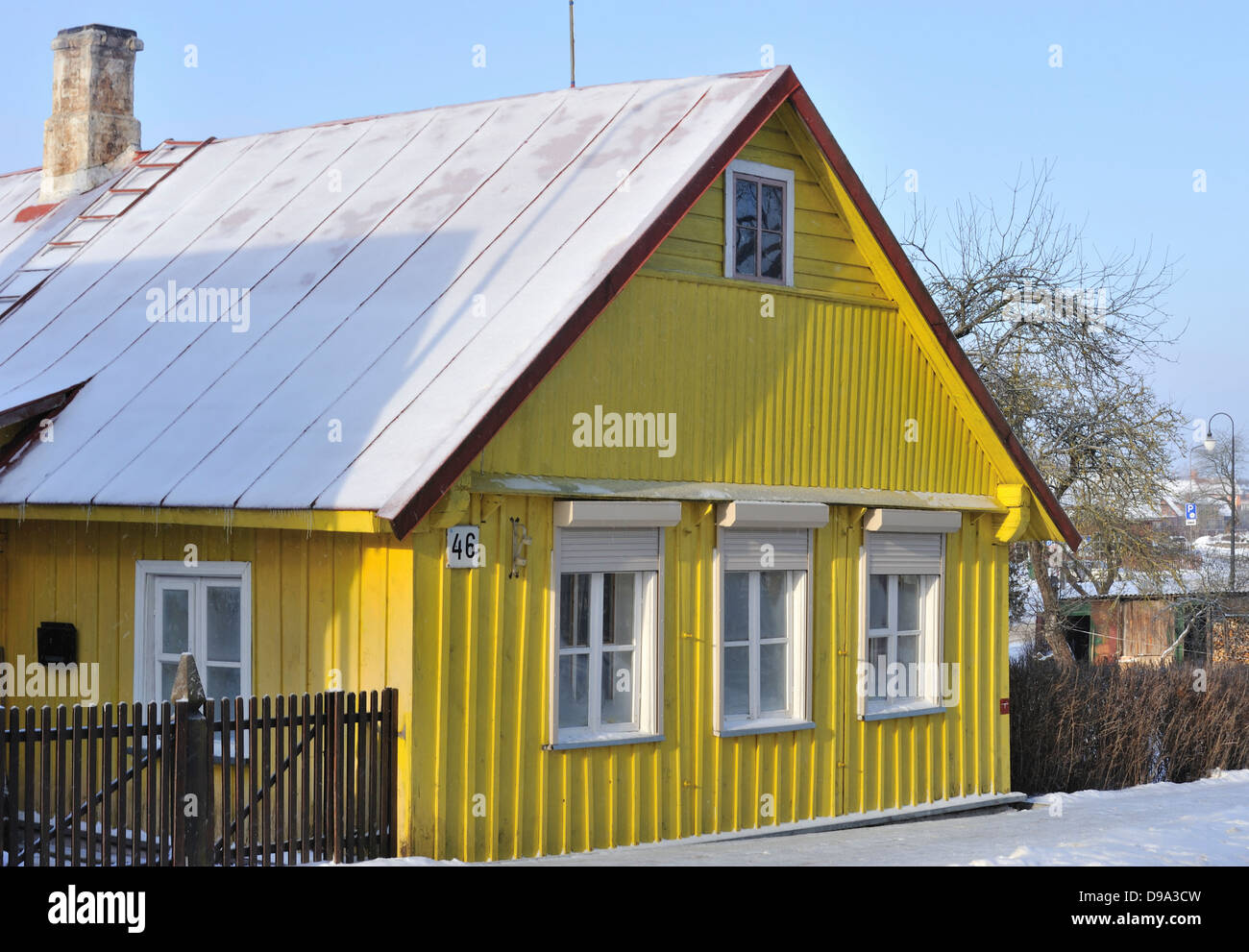 Traditional wooden houses of ethnic minority called Crimean Karaites or ...