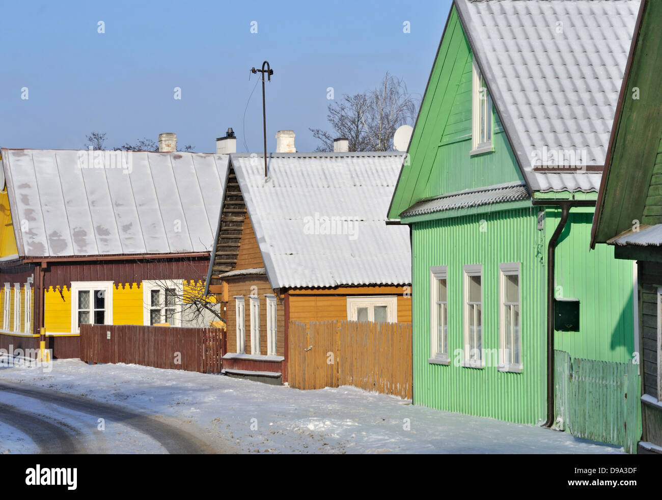 Traditional wooden houses of ethnic minority called Crimean Karaites or ...