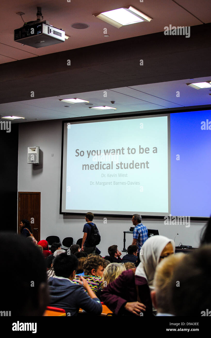 Medical student lecture open day Stock Photo - Alamy