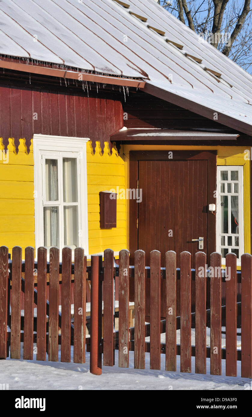 Traditional wooden houses of ethnic minority called Crimean Karaites or ...