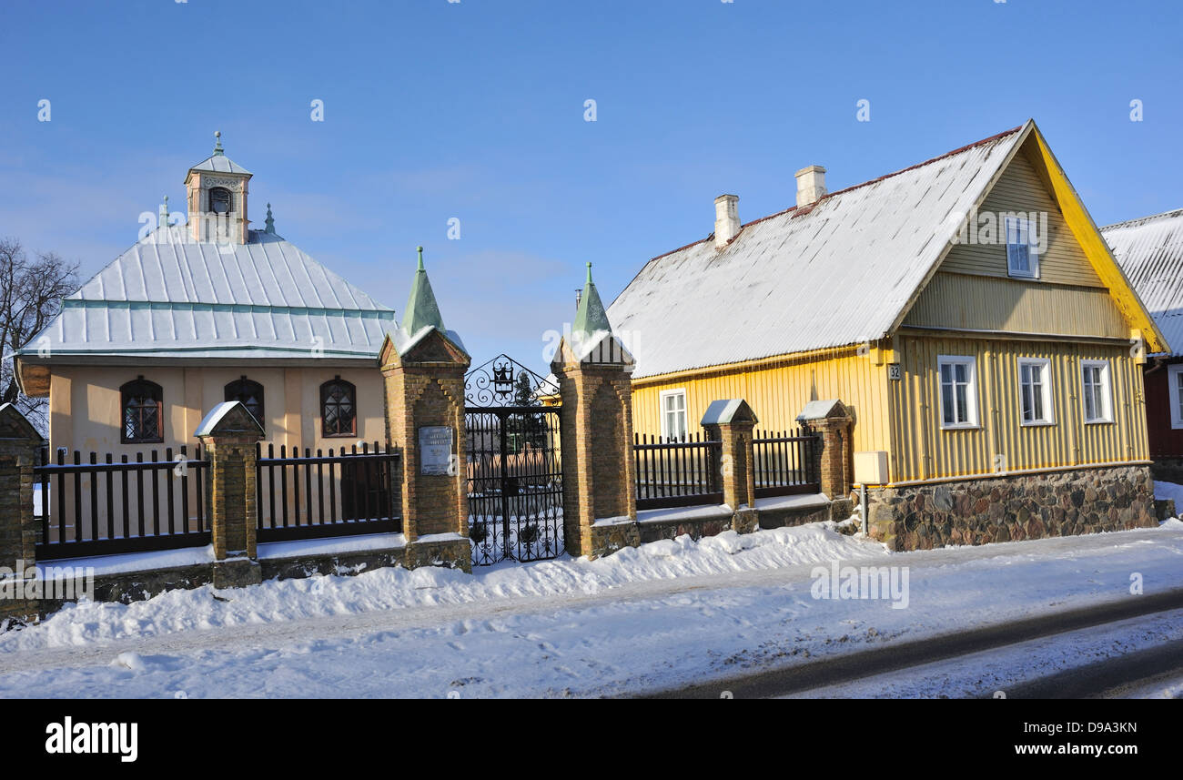 Traditional wooden houses of ethnic minority called Crimean Karaites or ...