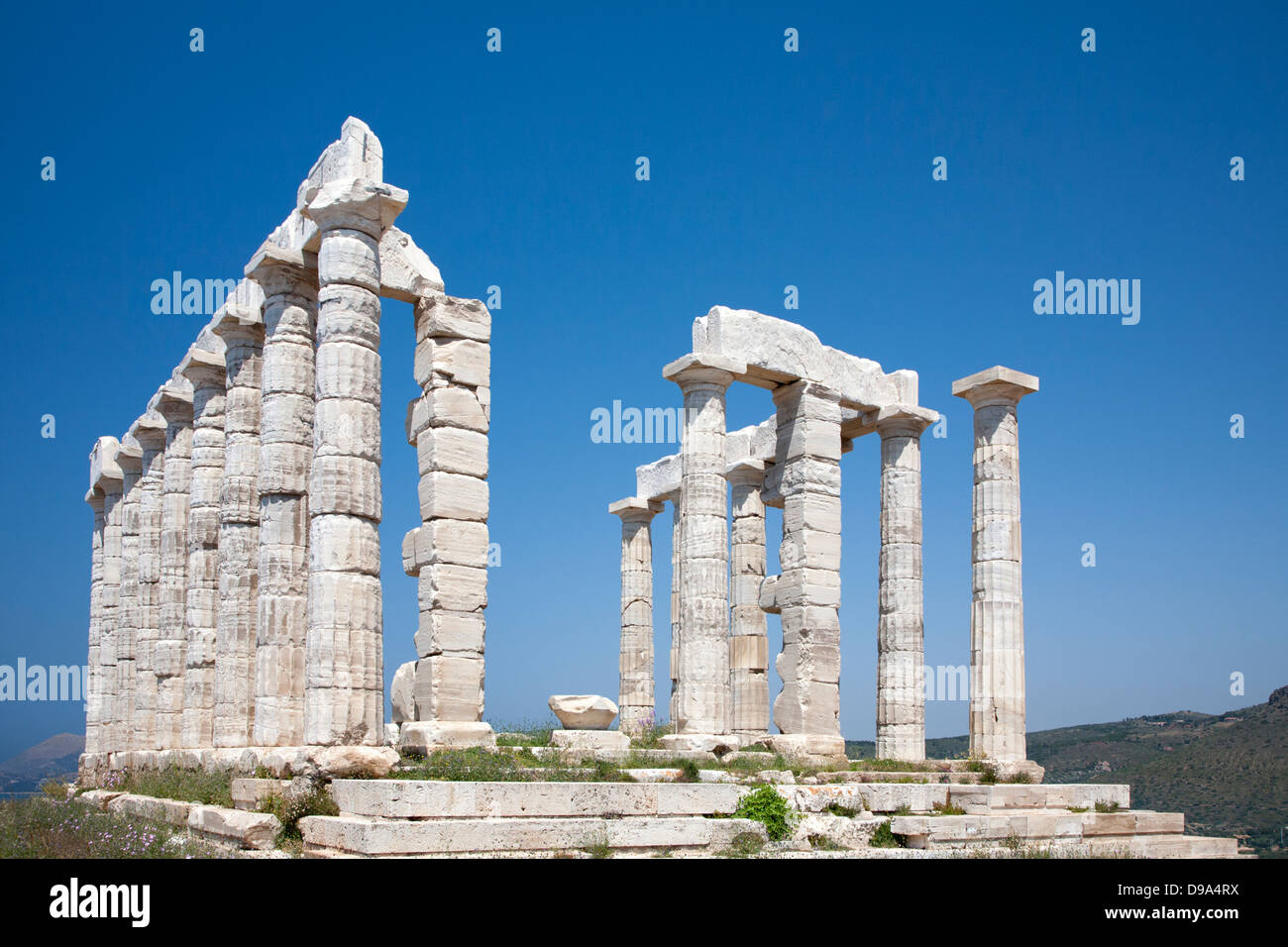 Temple of Poseidon, an ancient Greek religious sanctuary built on the ...