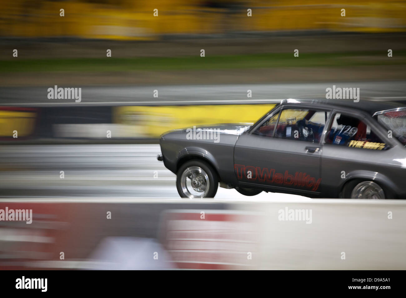 The power and speed of a drag raceway Stock Photo - Alamy