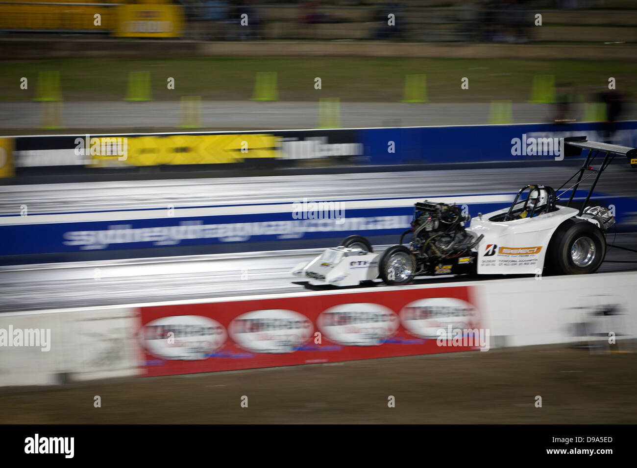 The power and speed of a drag raceway Stock Photo - Alamy