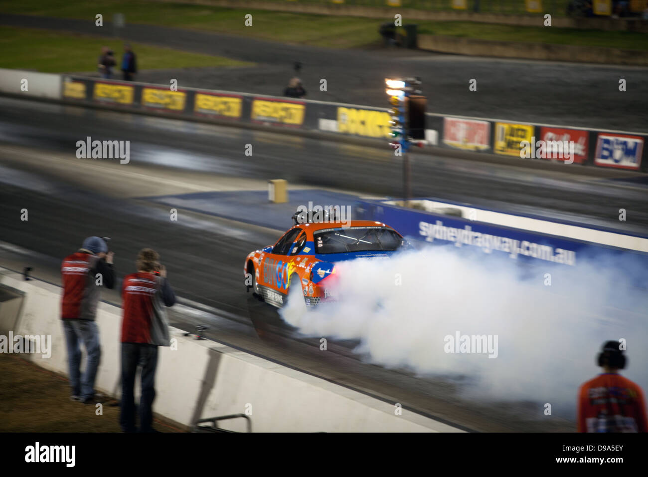 The power and speed of a drag raceway Stock Photo - Alamy