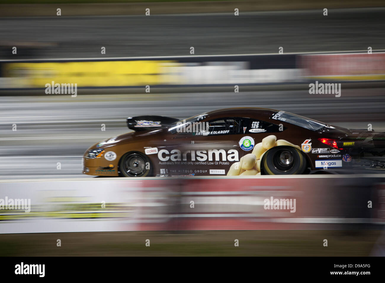 The power and speed of a drag raceway Stock Photo - Alamy