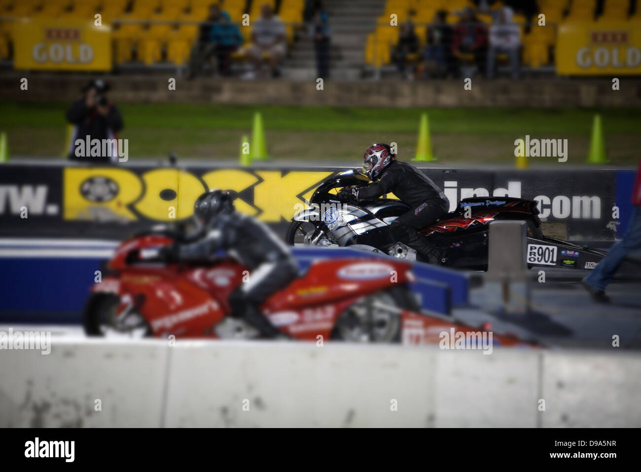The power and speed of a drag raceway Stock Photo - Alamy