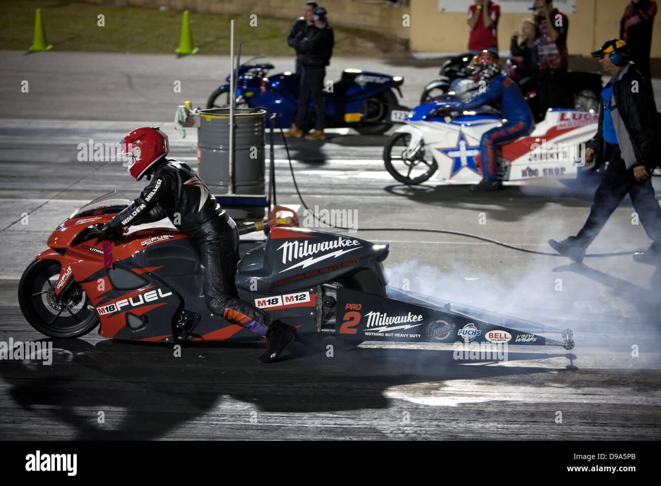 The power and speed of a drag raceway Stock Photo - Alamy