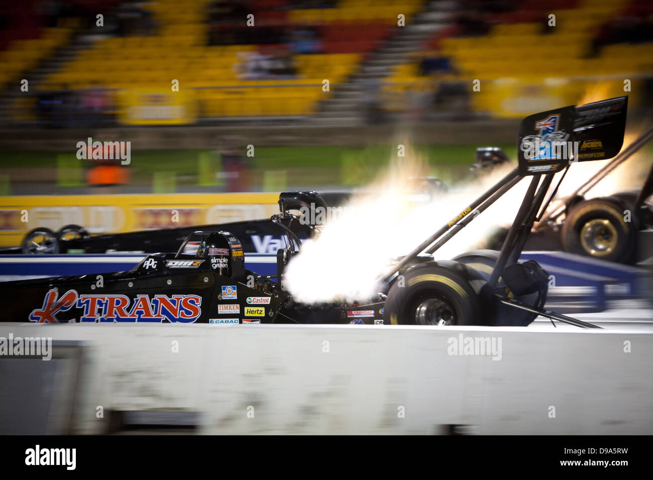 The power and speed of a drag raceway Stock Photo - Alamy