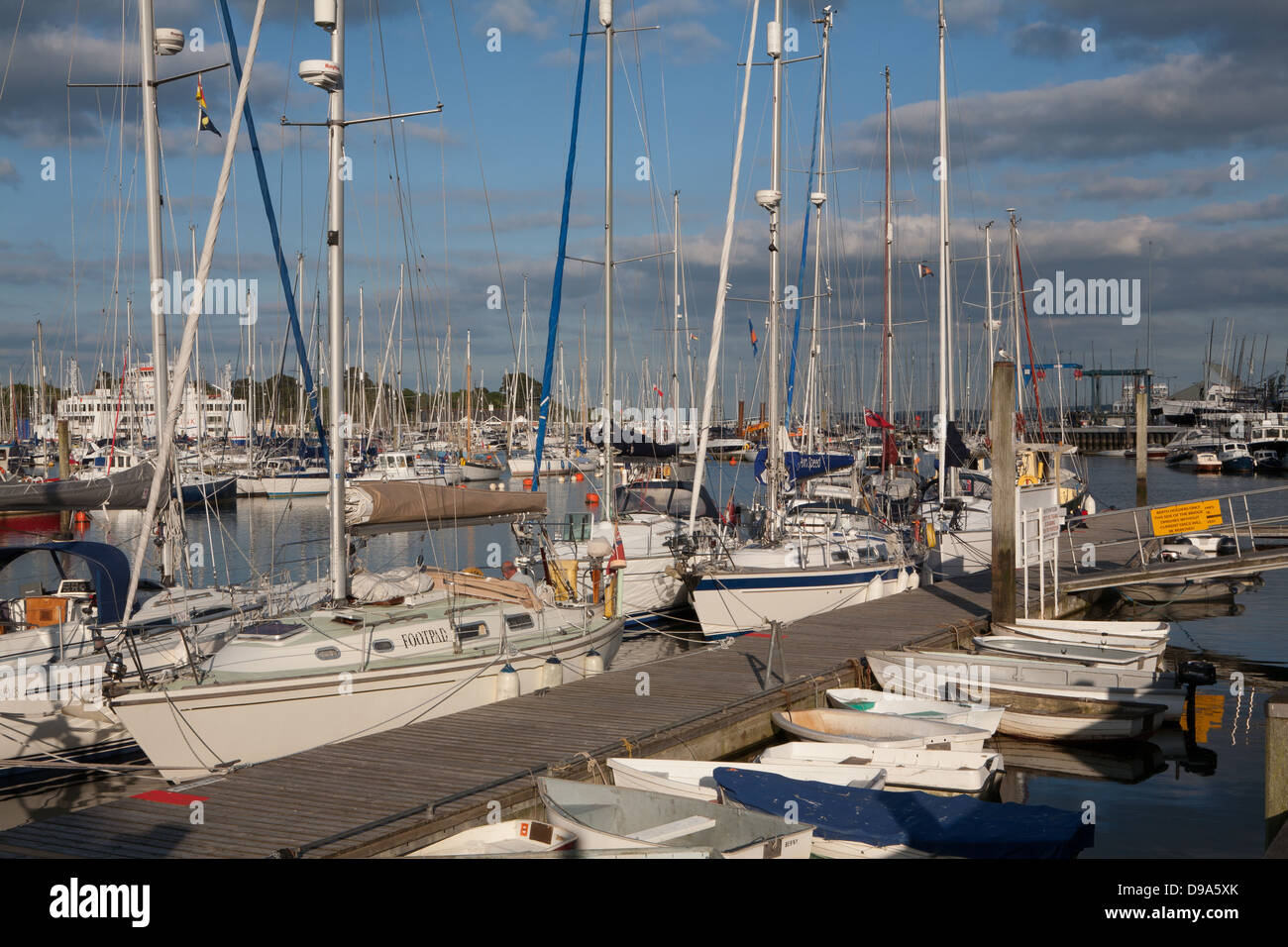 Boats moored at Lymington Town Quay Stock Photo - Alamy