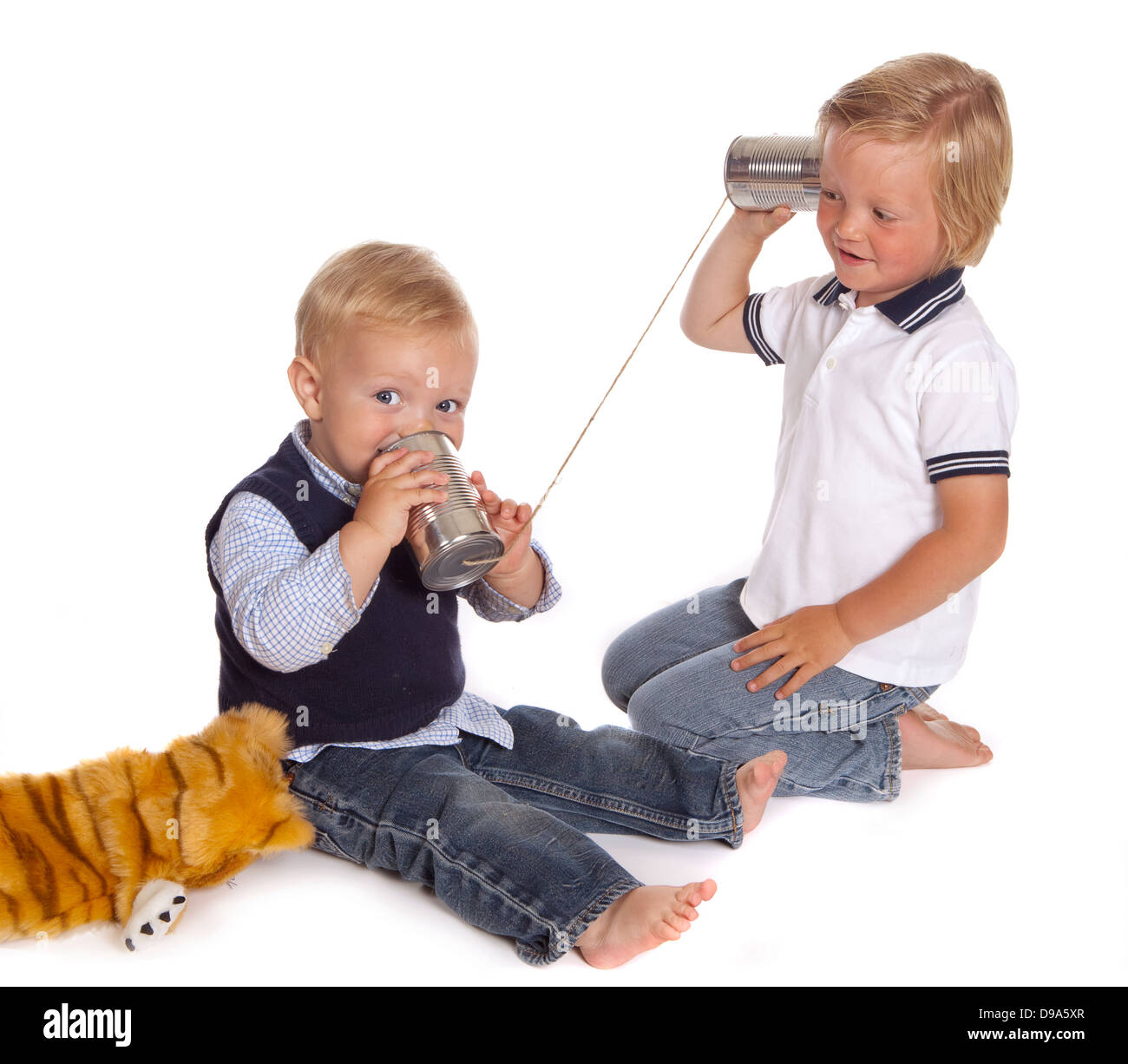 Children talking face to face Cut Out Stock Images & Pictures - Alamy