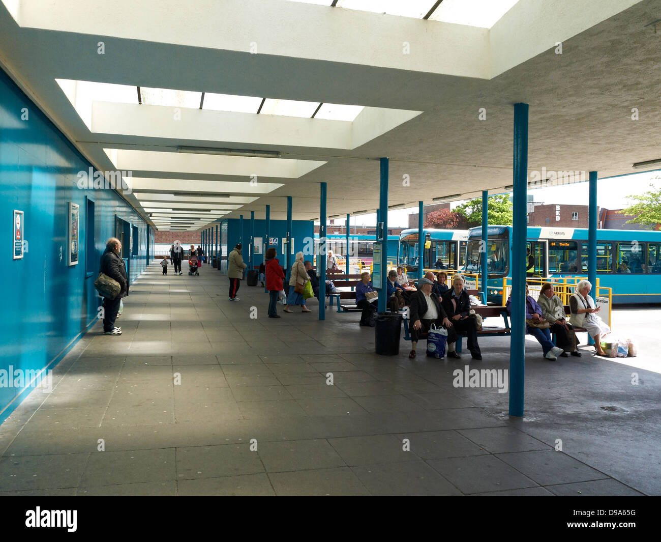 Bus station in Crewe Cheshire UK Stock Photo - Alamy
