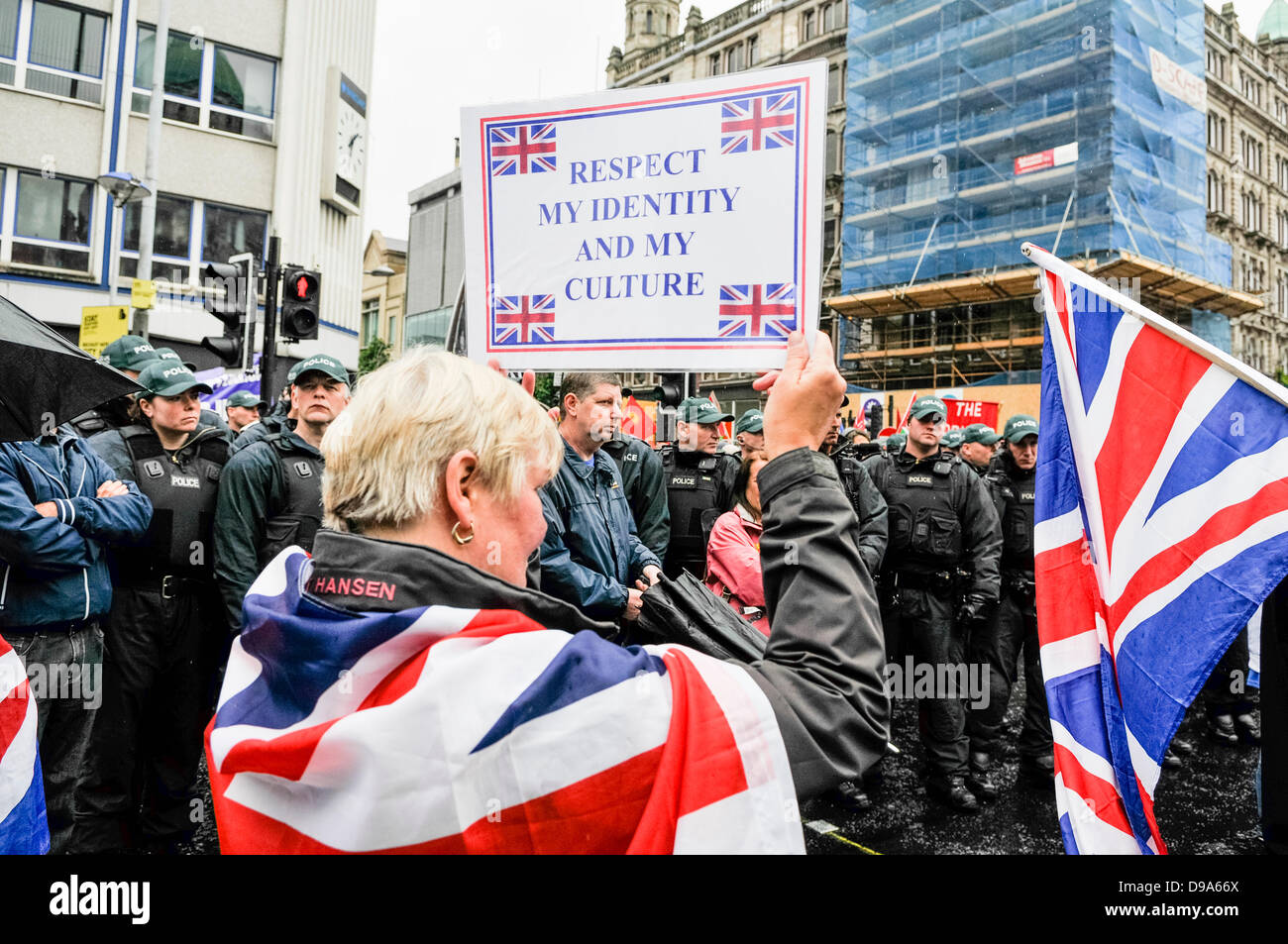 Politics police officer police woman protesting hi-res stock ...