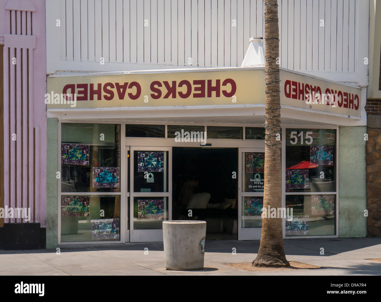 LAS VEGAS.NEVADA, USA - JUNE O3, 2013: Exterior view of Check cashing ...