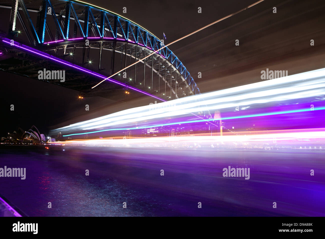Night Scenes around Sydney Harbor, Australia Stock Photo - Alamy