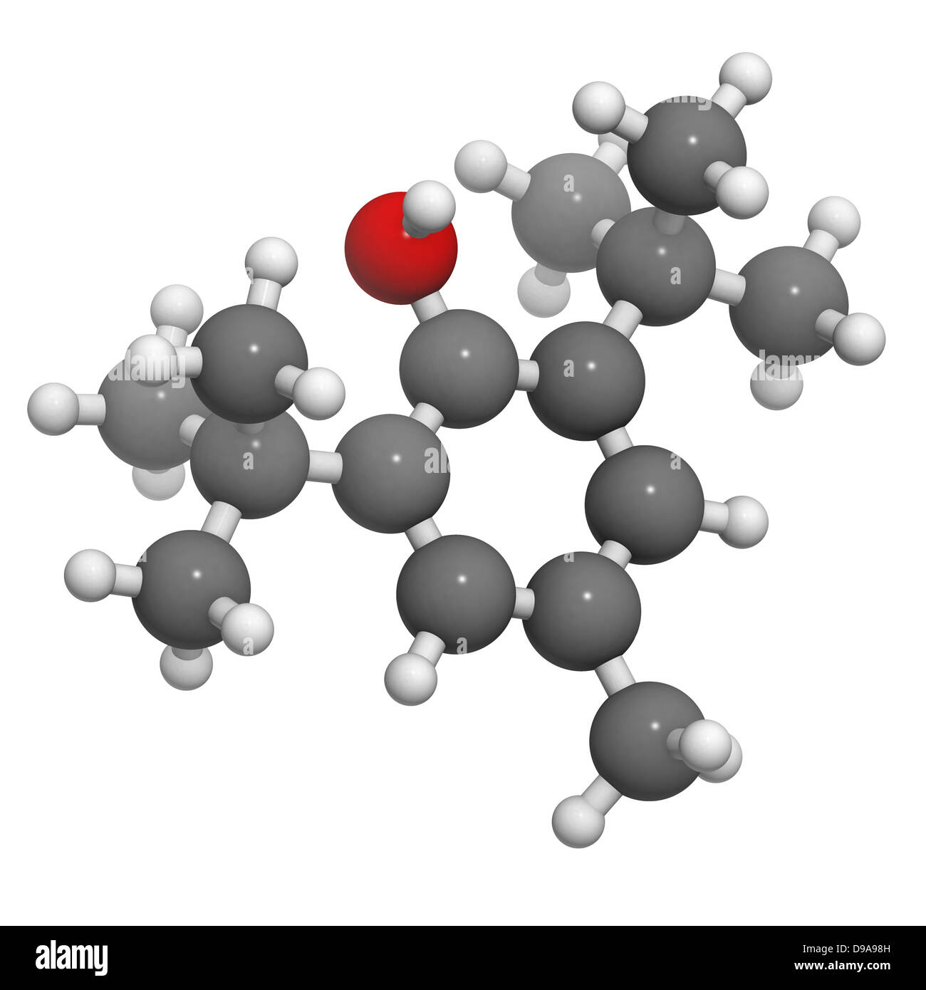 Butylated Hydroxytoluene Bht Food Additive Molecular Model Bht Is A Controversial Chemical