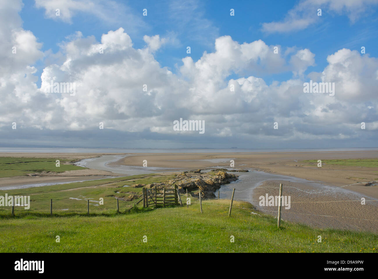 The limestone outcrop of Humphrey Head, near Grange-over-Sands, South ...