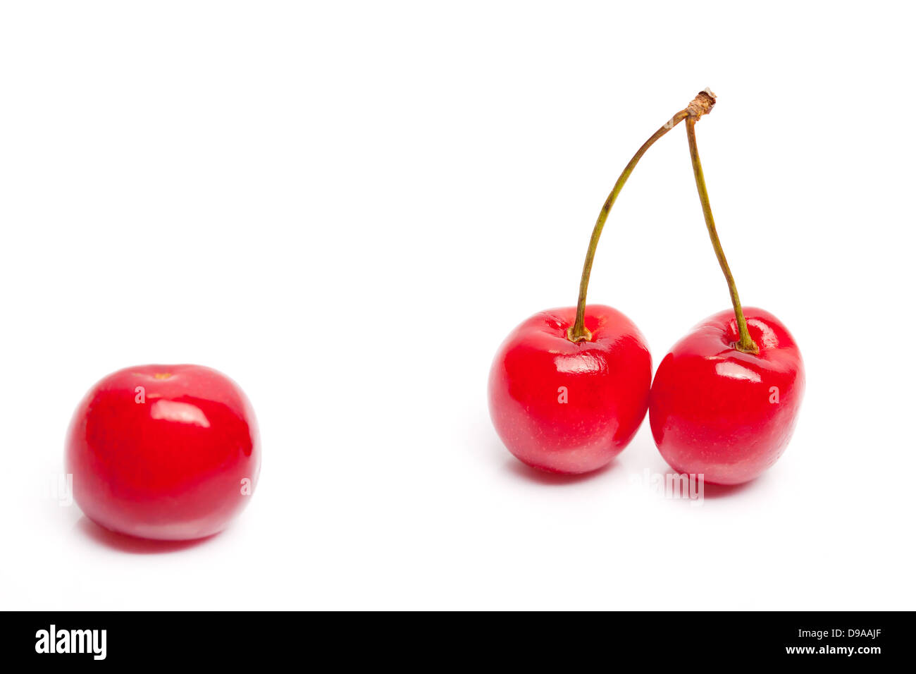 Single cherry fruit Cut Out Stock Images & Pictures - Alamy