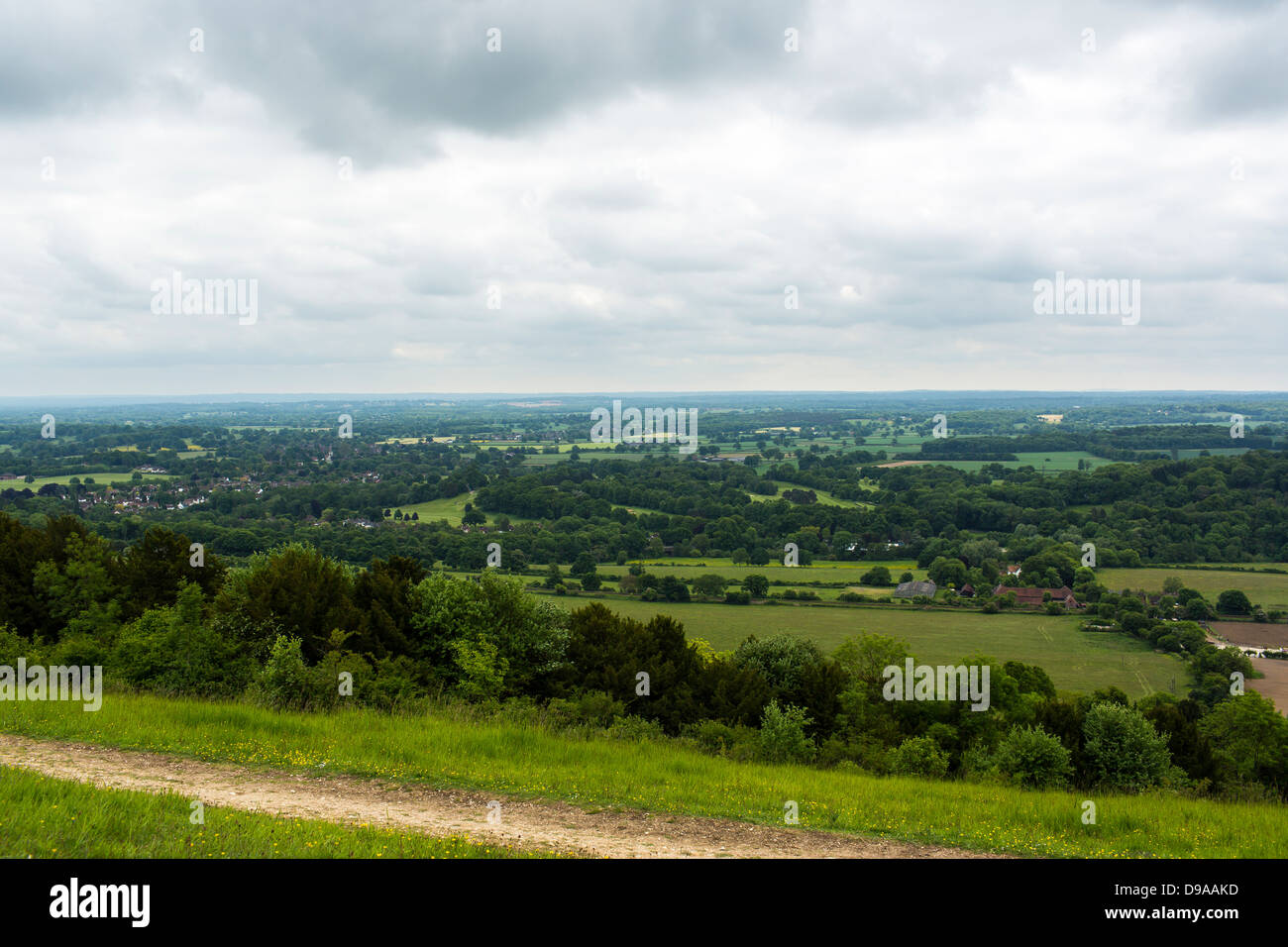 Surrey from Box Hill Stock Photo - Alamy