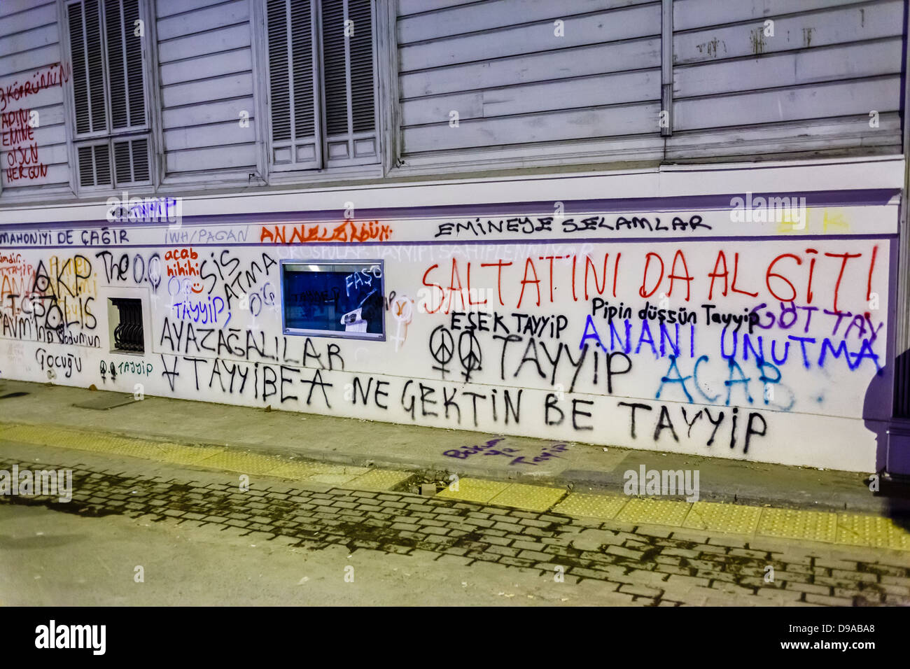 Graffiti at Taksim Gezi Park protests, Istanbul, Turkey Stock Photo - Alamy