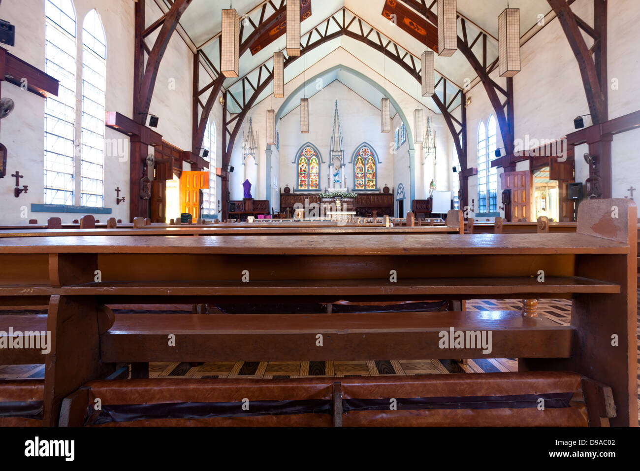 Inside of church Stock Photo - Alamy