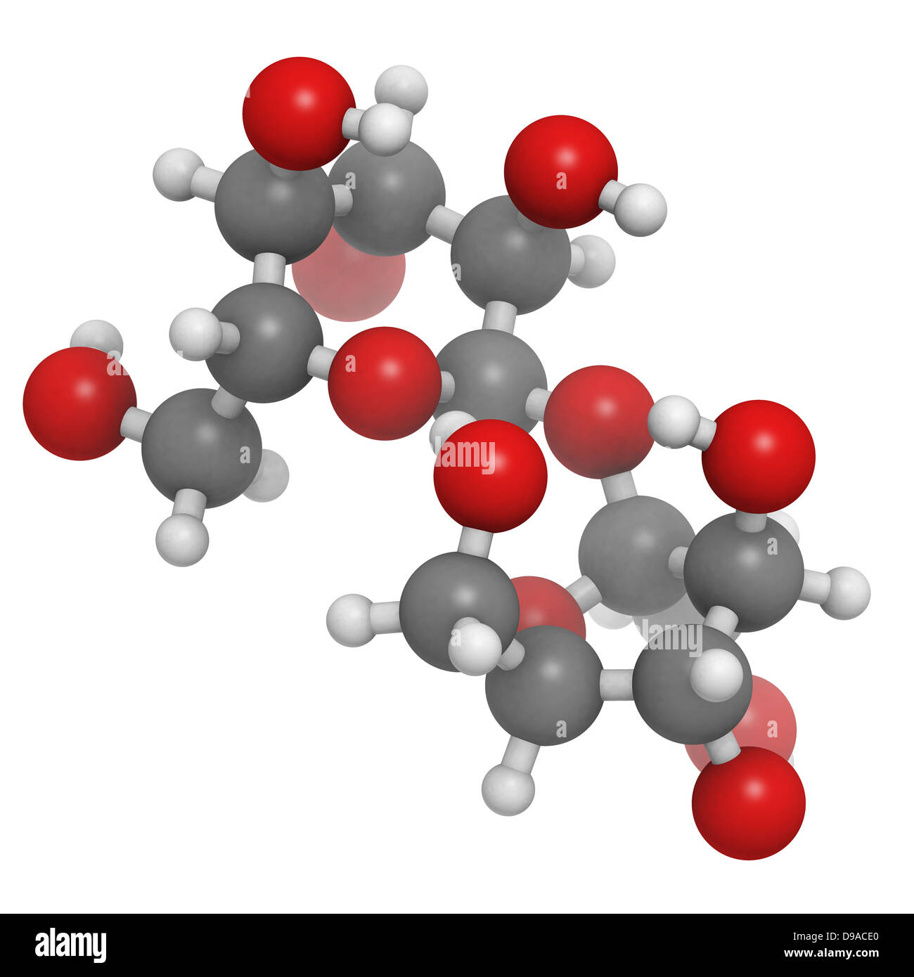 Sucrose sugar molecule atoms represented hi-res stock photography and ...