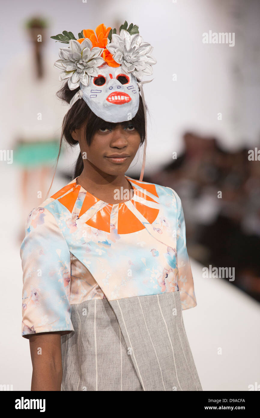 Models on the catwalk, UCA Rochester. Graduate Fashion Week 2013 Stock ...