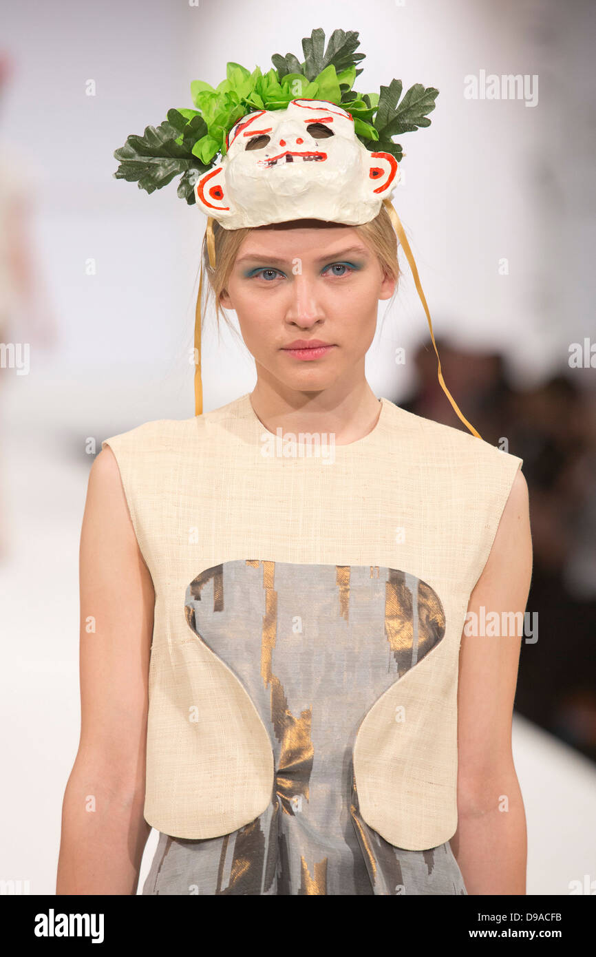 Models on the catwalk, UCA Rochester. Graduate Fashion Week 2013 Stock ...