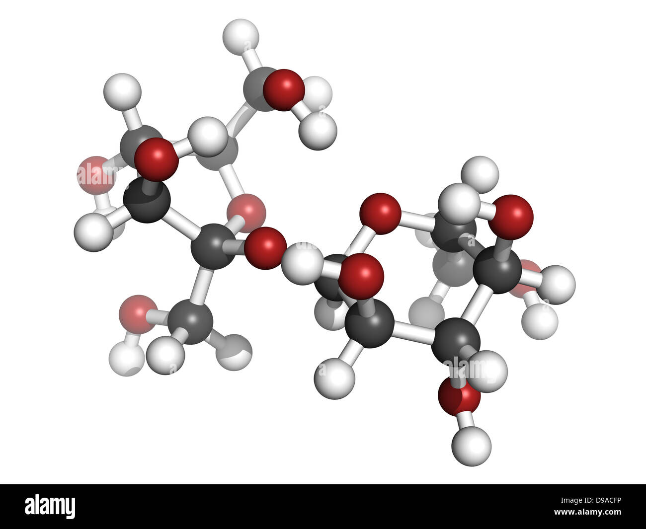 Sucrose sugar molecule atoms represented hi-res stock photography and ...
