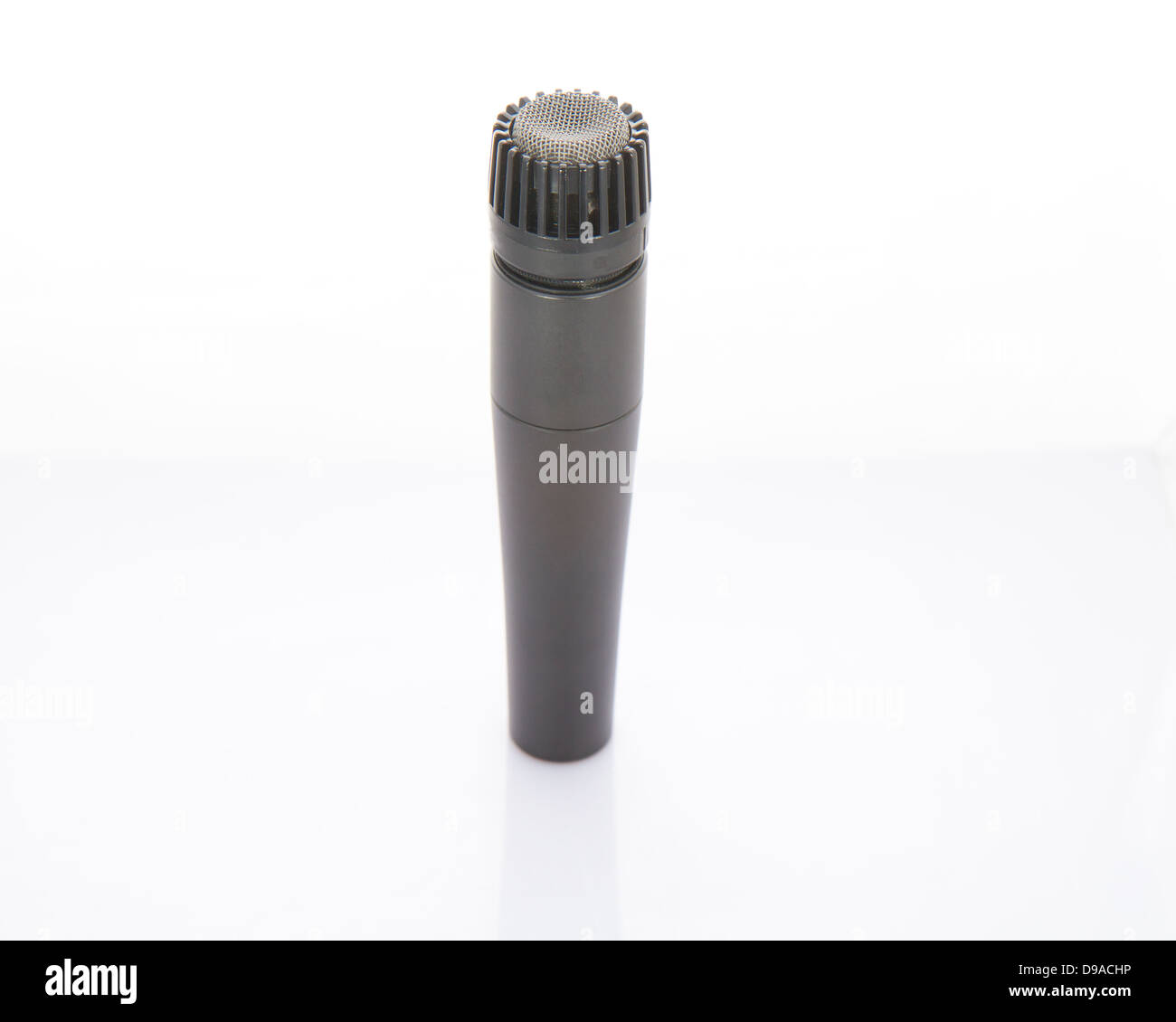 Microphone on white background Stock Photo - Alamy