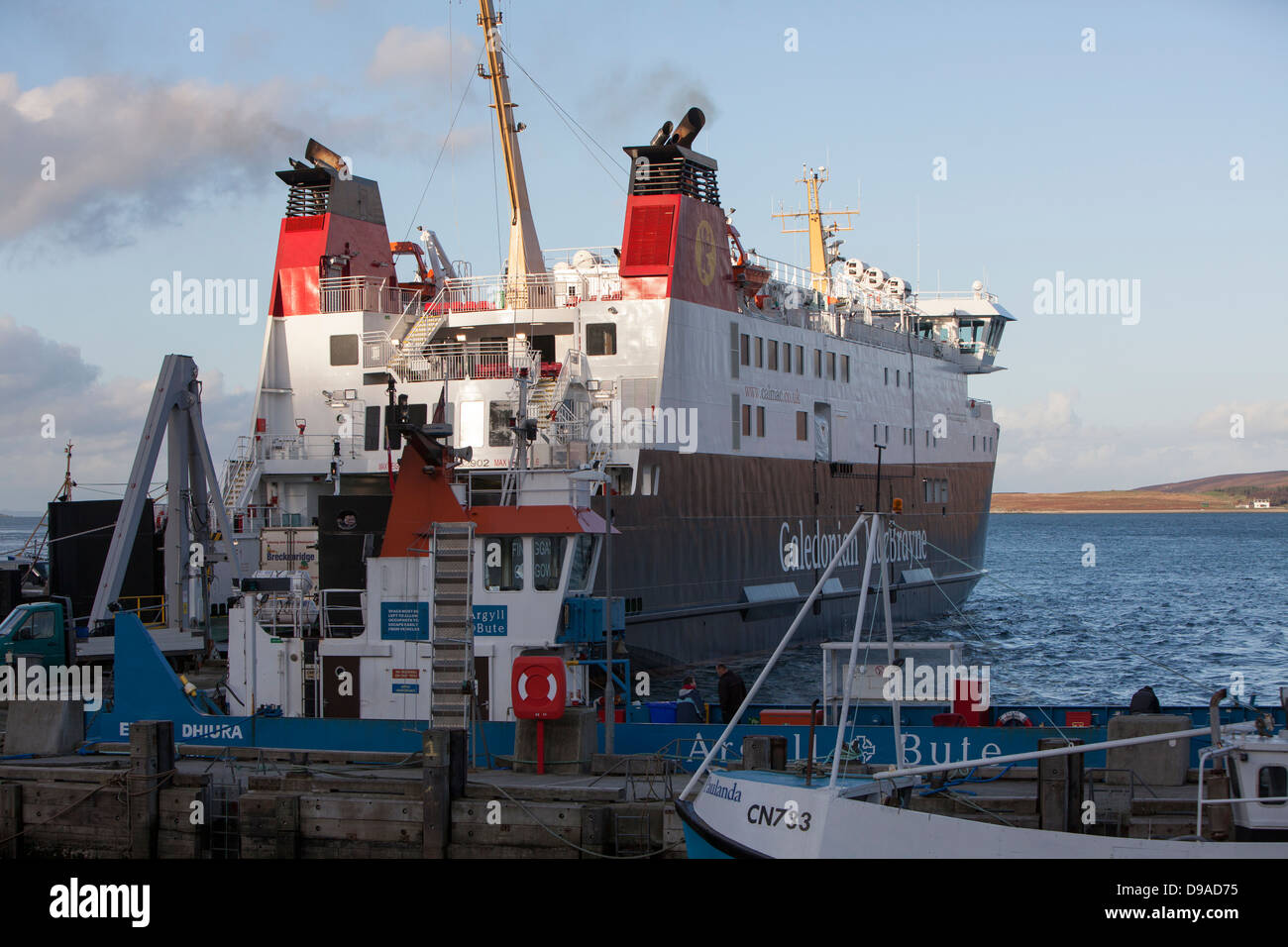 A Caledonian MacBrayne ferry, Port Askaig Stock Photo - Alamy