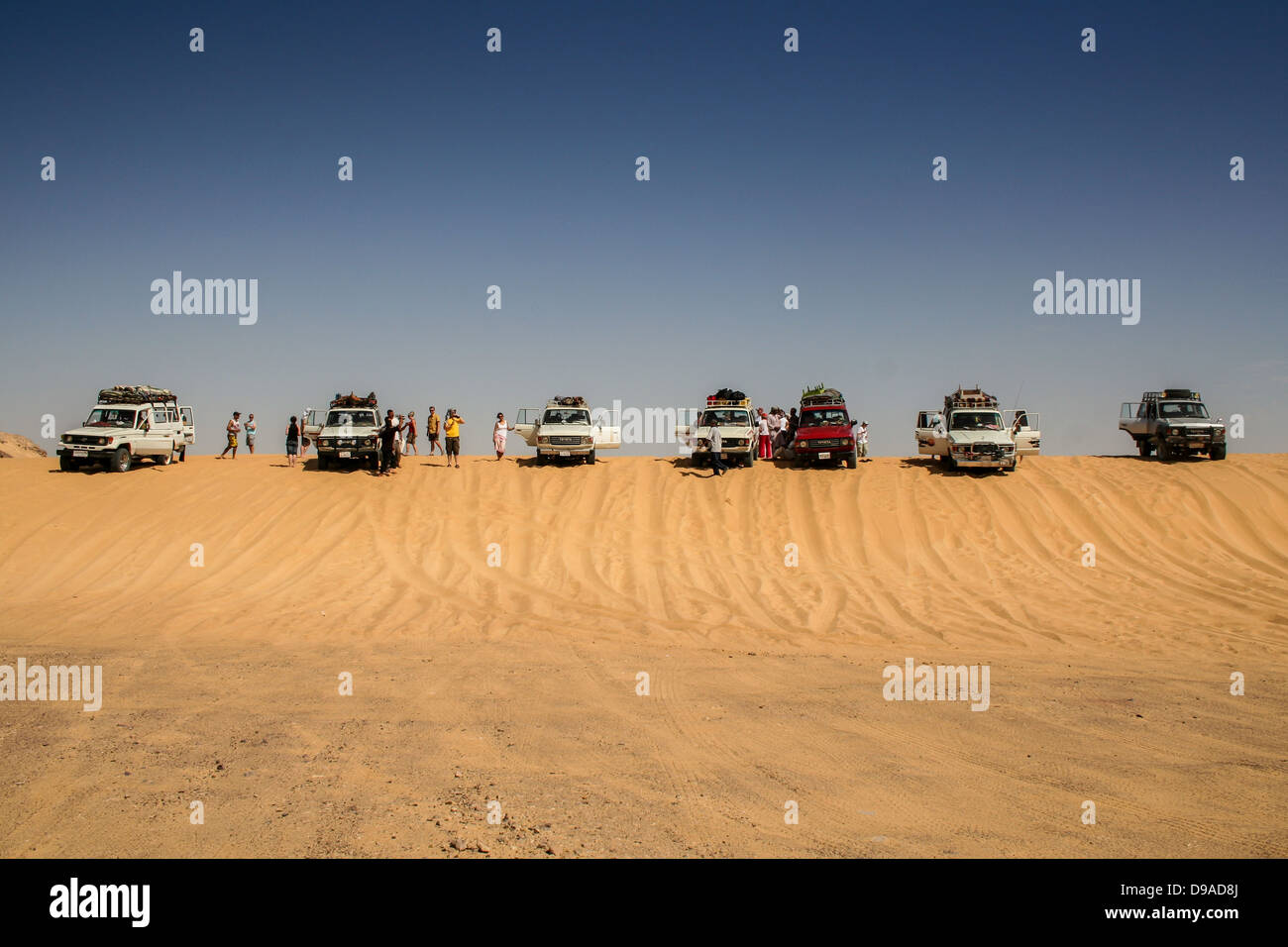 Jeeps in the Egyptian desert Stock Photo - Alamy