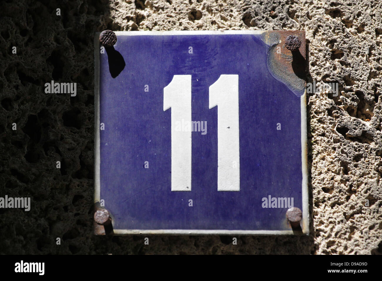 House numbers in different styles and colors (concept for real estate ...