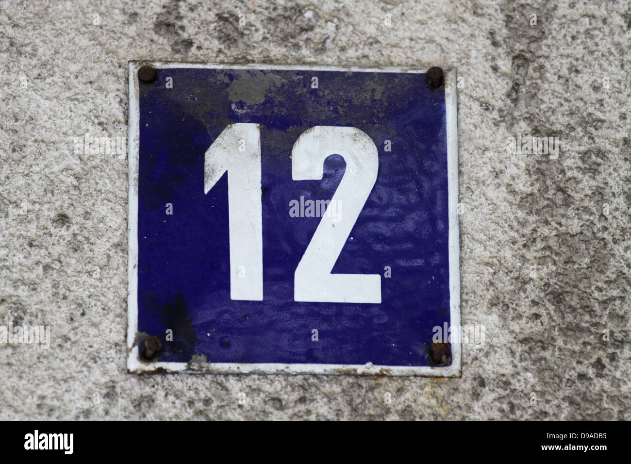 House numbers in different styles and colors (concept for real estate ...