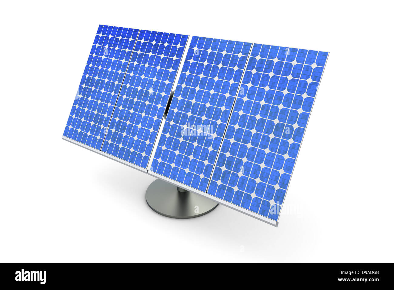 3D rendered Illustration. A single solar panel, isolated on white Stock ...