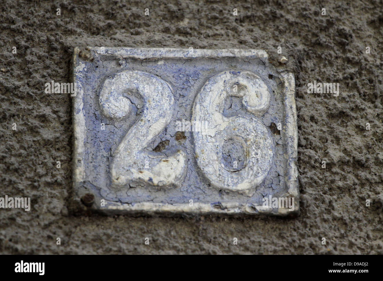 House numbers in different styles and colors (concept for real estate ...