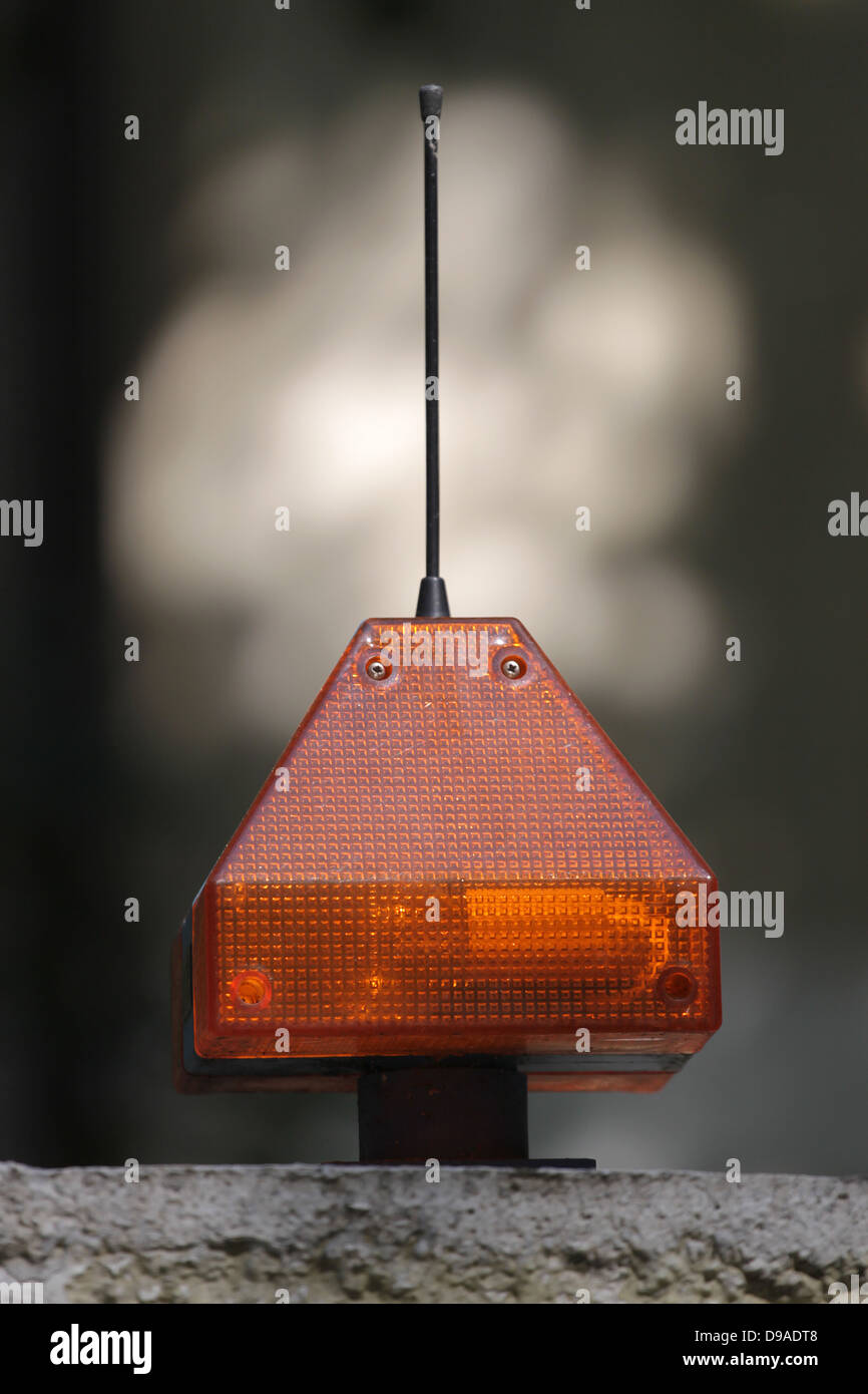 Bright yellow construction lights hi-res stock photography and images ...