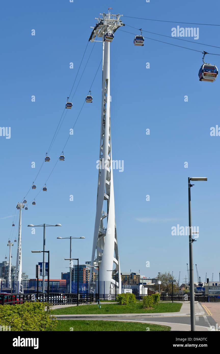 Greenwich Emirates Cable Cars, London, England, United Kingdom Stock ...
