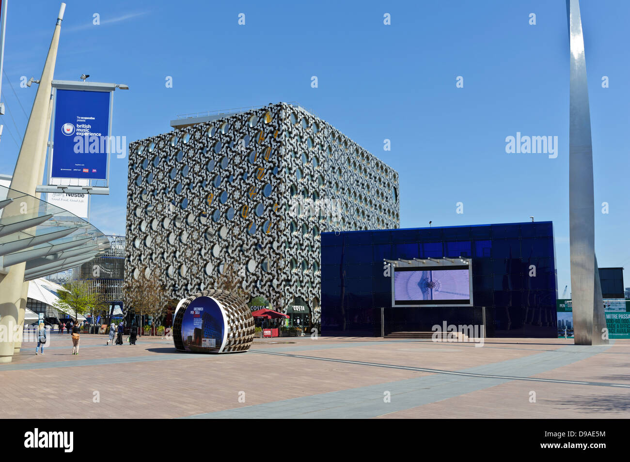 Ravensbourne college building in North Greenwich near the Millennium ...