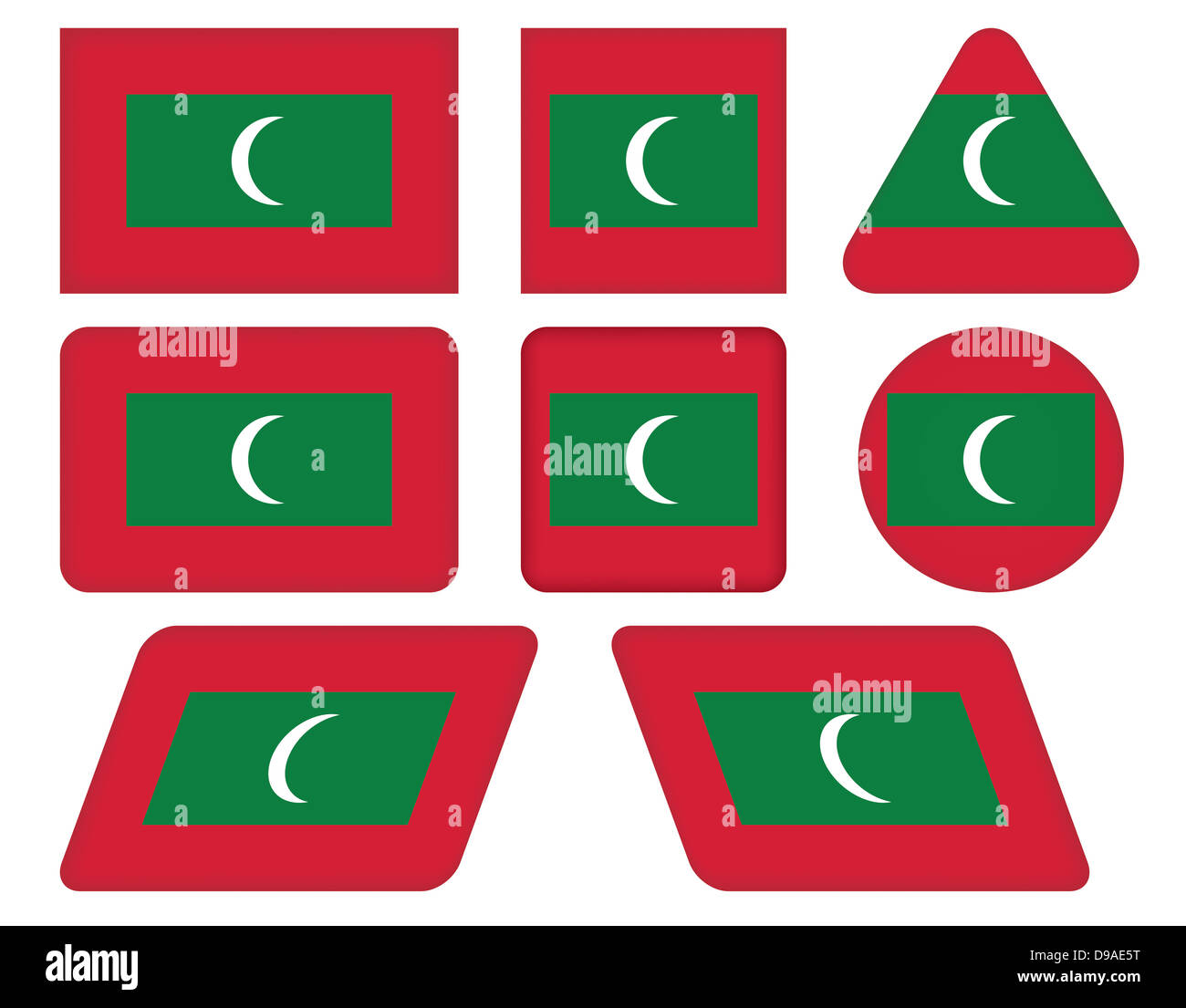 National flag of the maldives hi-res stock photography and images - Alamy
