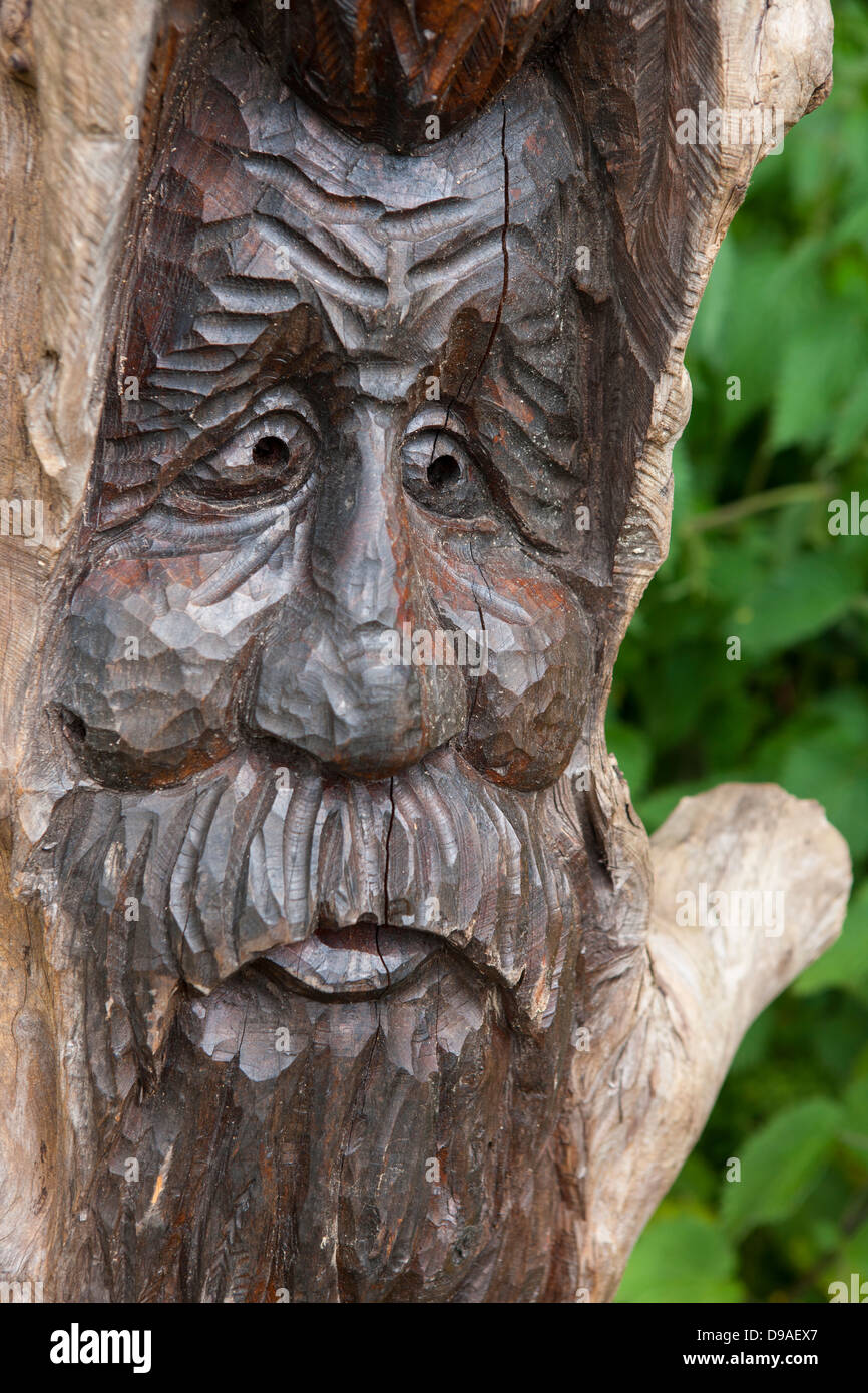Wood sculpture by Rob Griffiths Stock Photo - Alamy