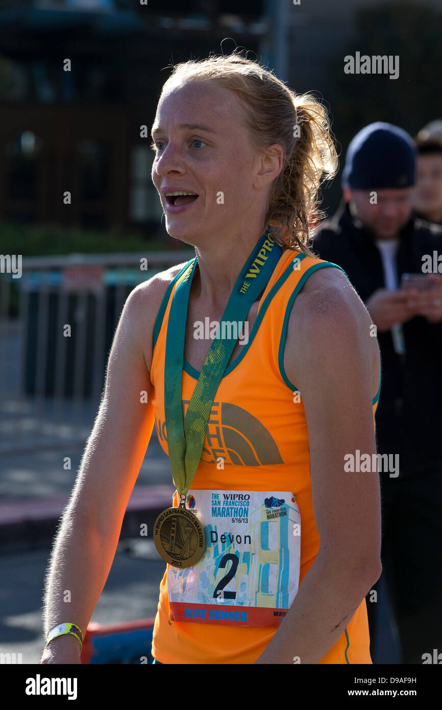 San Francisco, USA. 16th June, 2013. Devon Yanko finishes second in the ...