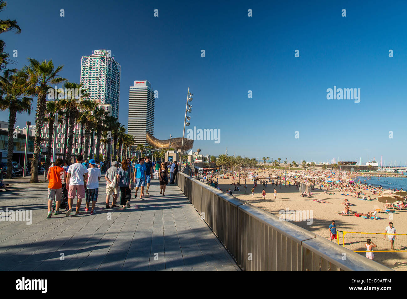 Spain beach promenade hi-res stock photography and images - Alamy