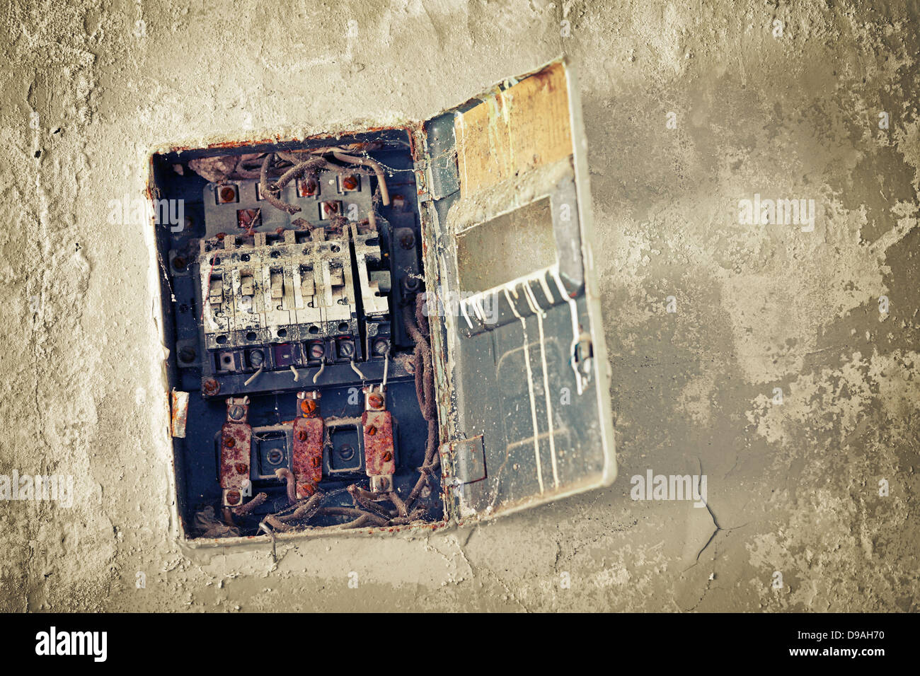 Old fuse box hi-res stock photography and images - Alamy
