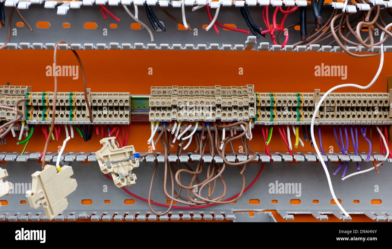Switchboard cables hi-res stock photography and images - Alamy