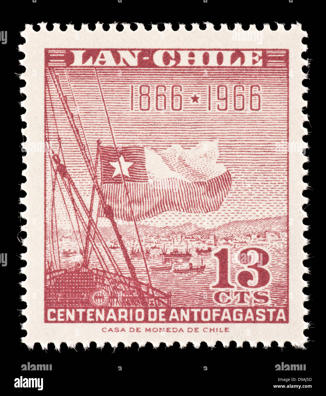 Postage stamp from chile depicting hi-res stock photography and images ...