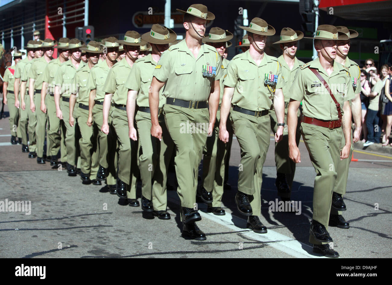 Australian Soldiers With The 5th Battalion Royal Australian Regiment