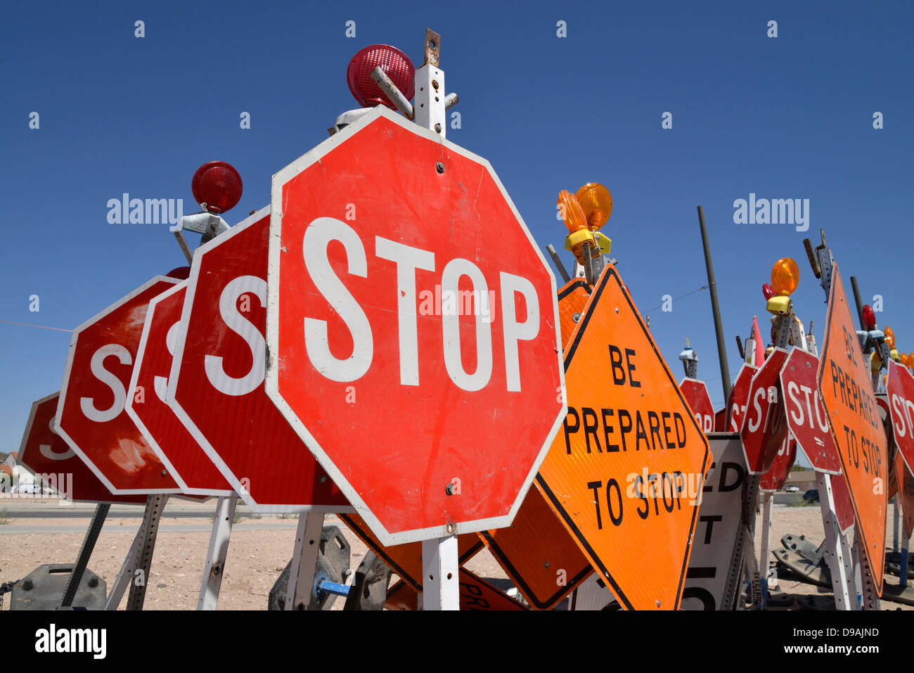 Traffic control signs hi-res stock photography and images - Alamy