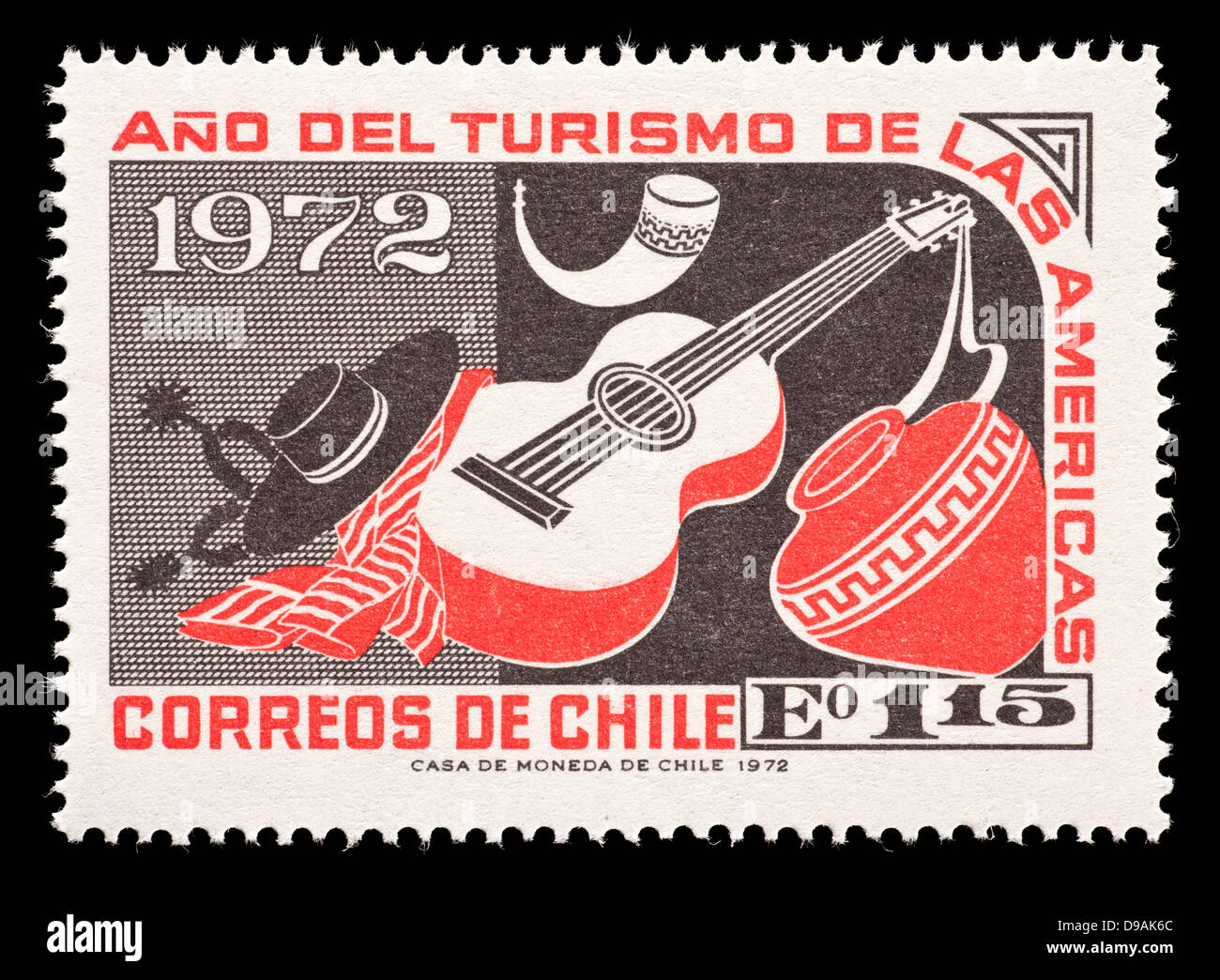 Postage stamp from chile depicting hi-res stock photography and images ...
